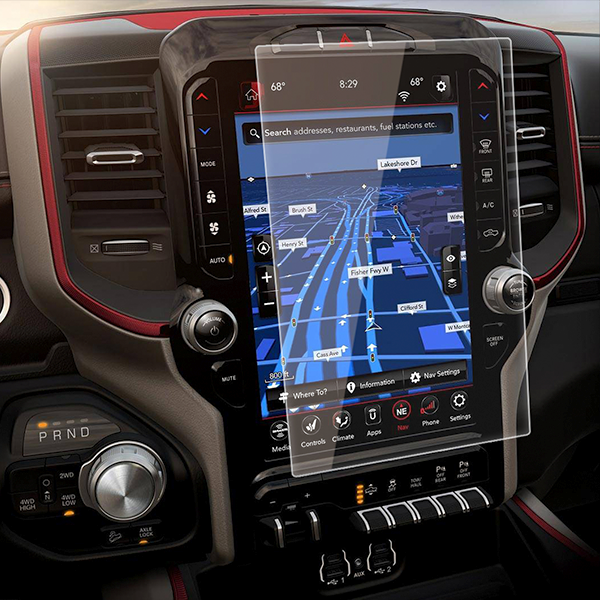 KYKR Ram 1500 2500 3500 - 12 Inch Tempered Matte Glass Screen Protecto ...